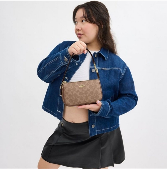 Coach | Bags | New Coach Nolita 9 In Signature Canvas In Goldtanbrown ...